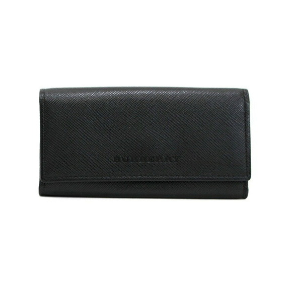 Burberry | Accessories | Burberry 4 Row Key Case Black Embossed Leather ...